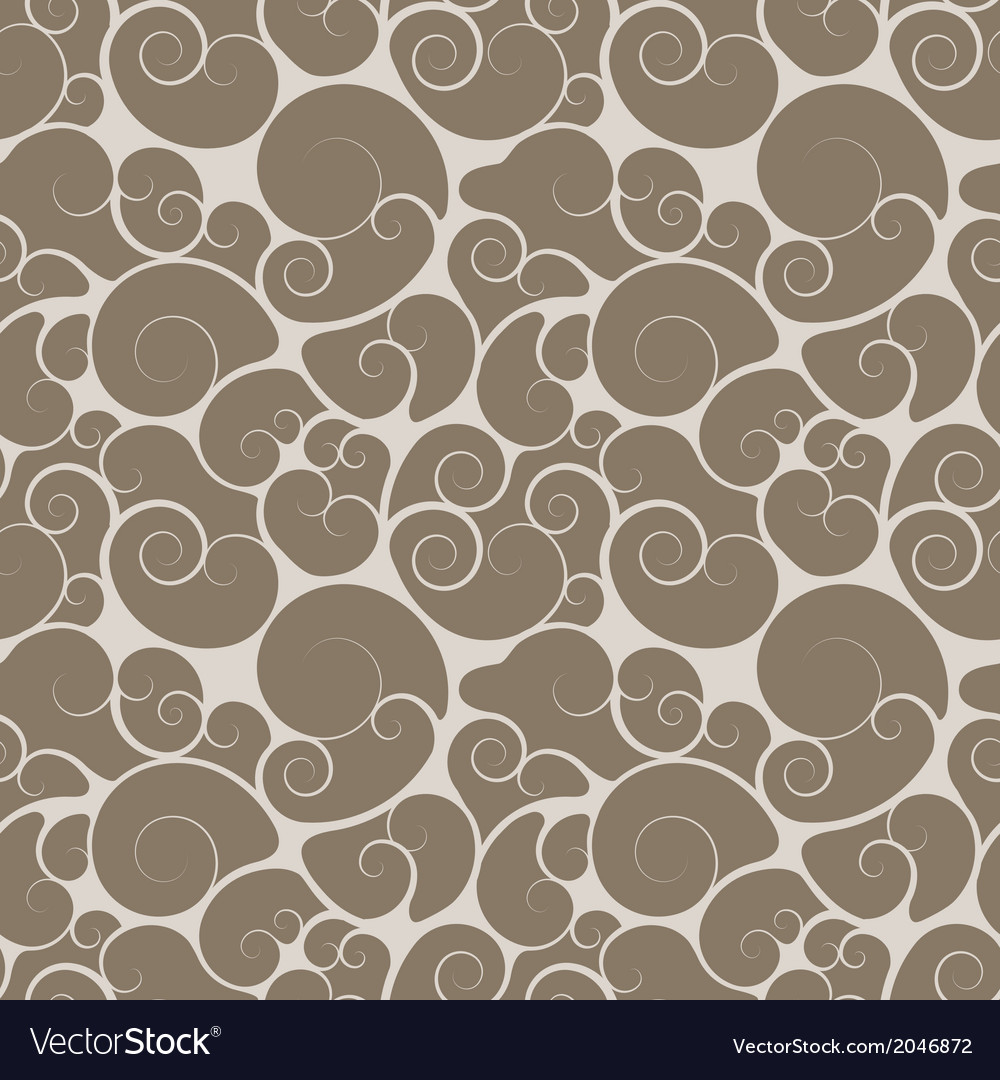 Curl scroll or swirl pattern Royalty Free Vector Image