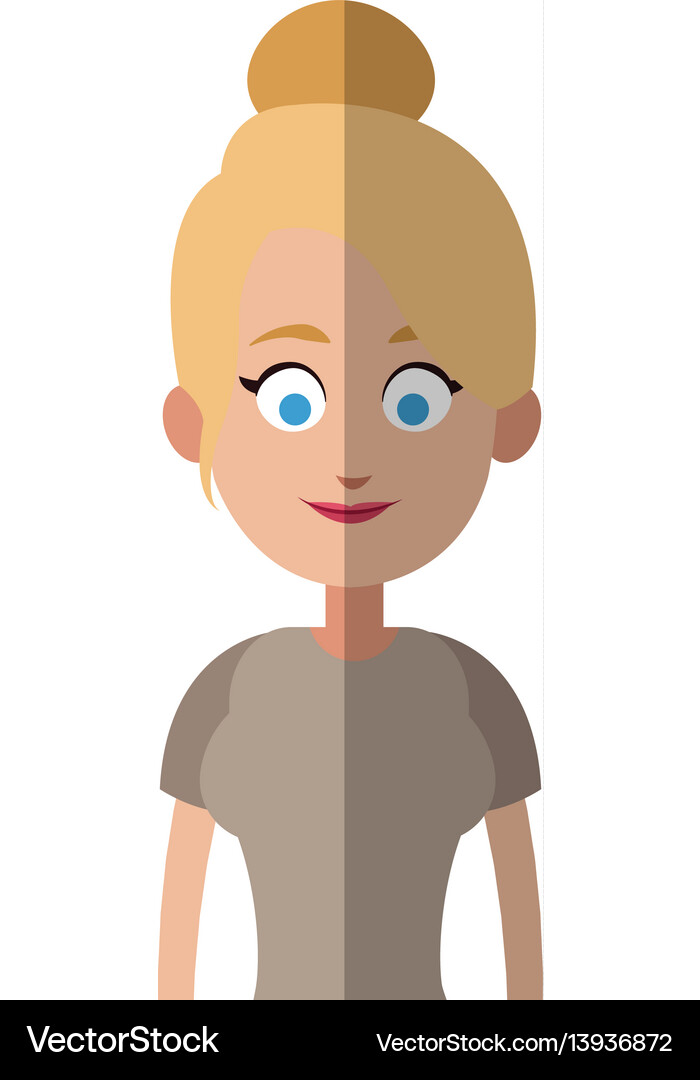 Woman cartoon icon Royalty Free Vector Image - VectorStock