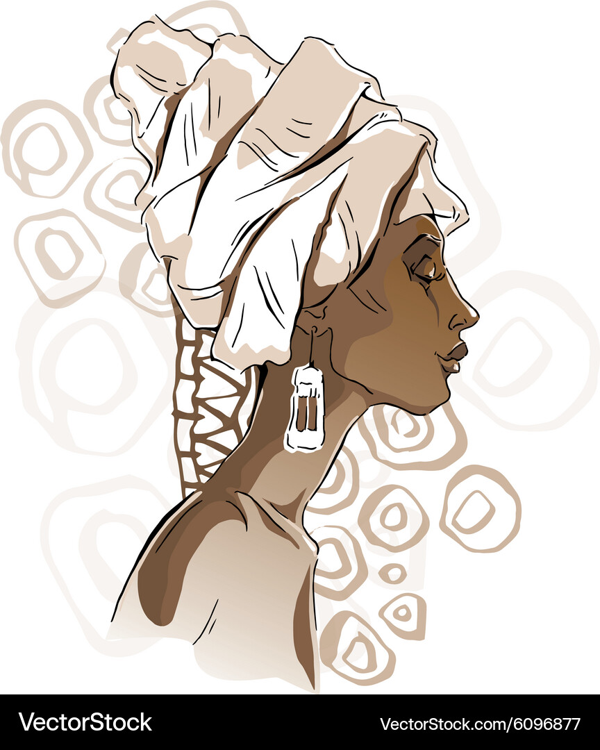 African woman portraits Royalty Free Vector Image