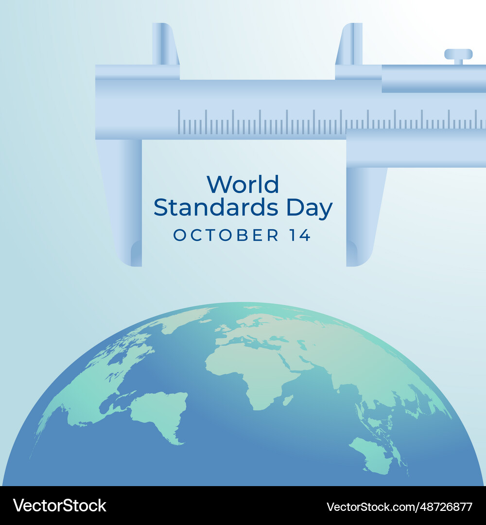 Flyers promoting world standards day or other Vector Image
