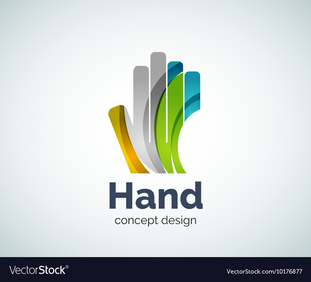 Hand logo template Royalty Free Vector Image - VectorStock