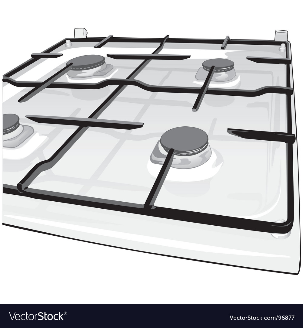 Kitchen range Royalty Free Vector Image - VectorStock