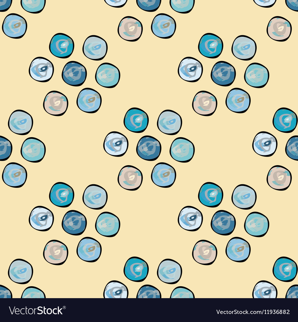 Abstract circles background seamless Royalty Free Vector