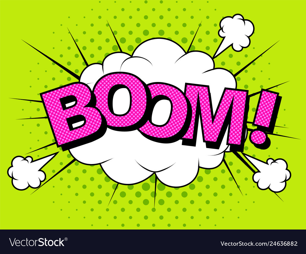 Comic cartoon explosions Royalty Free Vector Image