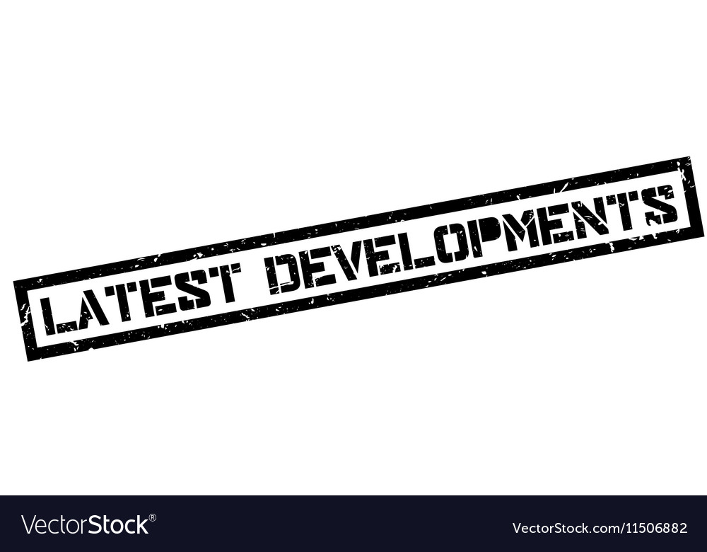 Latest Developments rubber stamp Royalty Free Vector Image