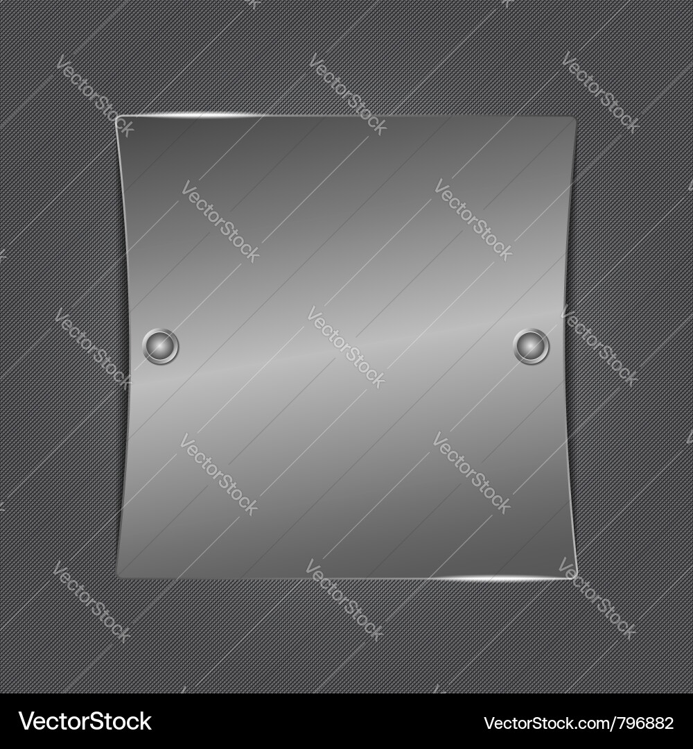 Metal board Royalty Free Vector Image - VectorStock