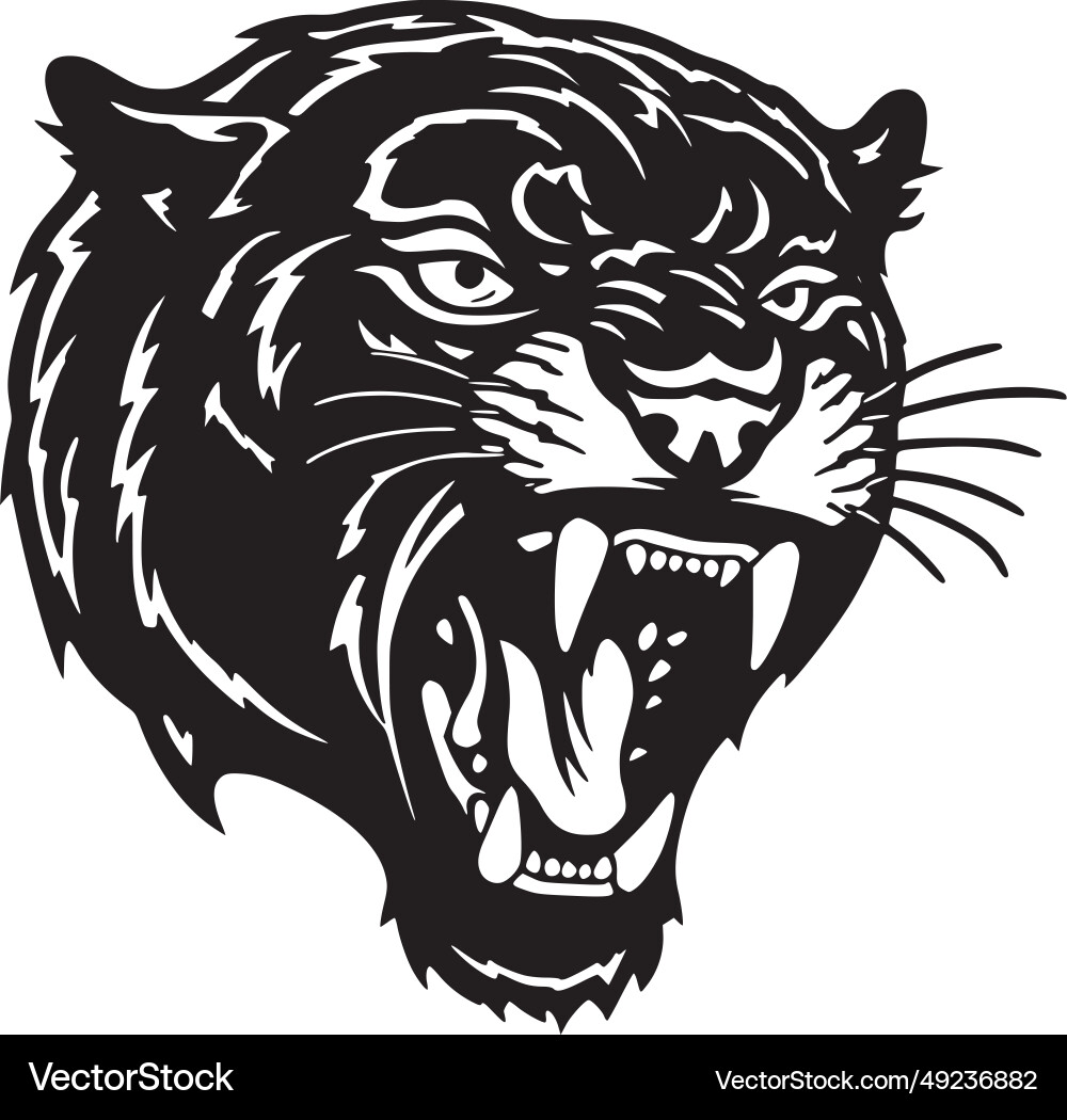 Panther - minimalist and simple silhouette Vector Image