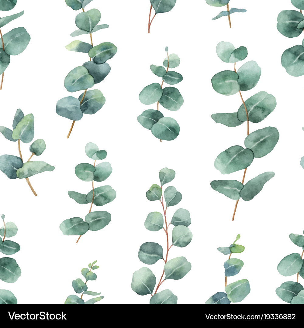 Watercolor seamless pattern with silver Royalty Free Vector