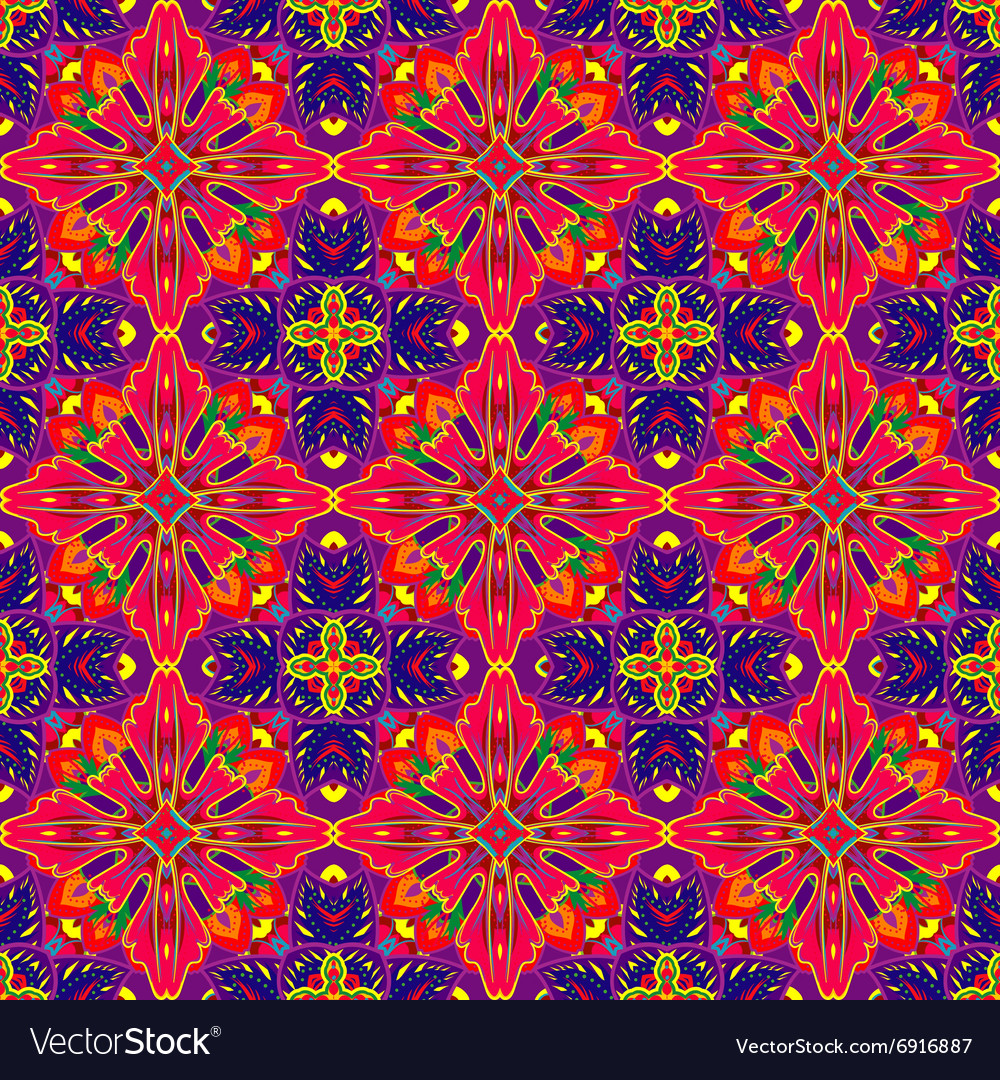 Abstract seamless patchwork background from Vector Image