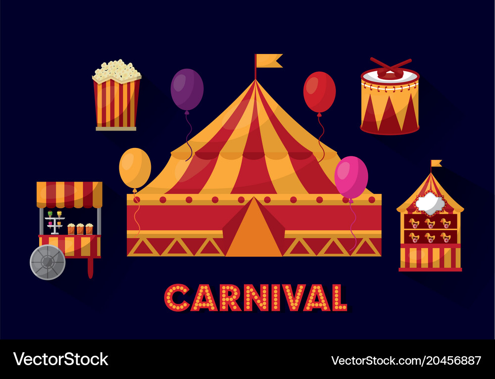 Carnival fair festival Royalty Free Vector Image