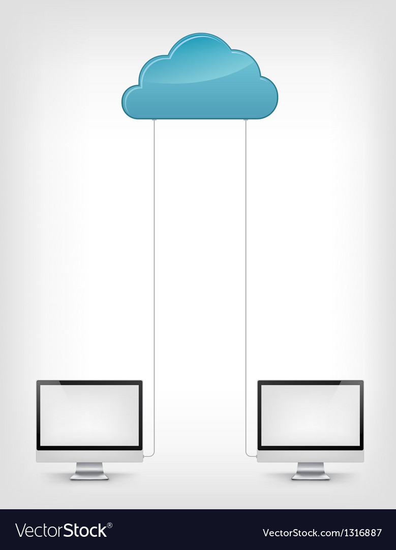 Cloud service Royalty Free Vector Image - VectorStock