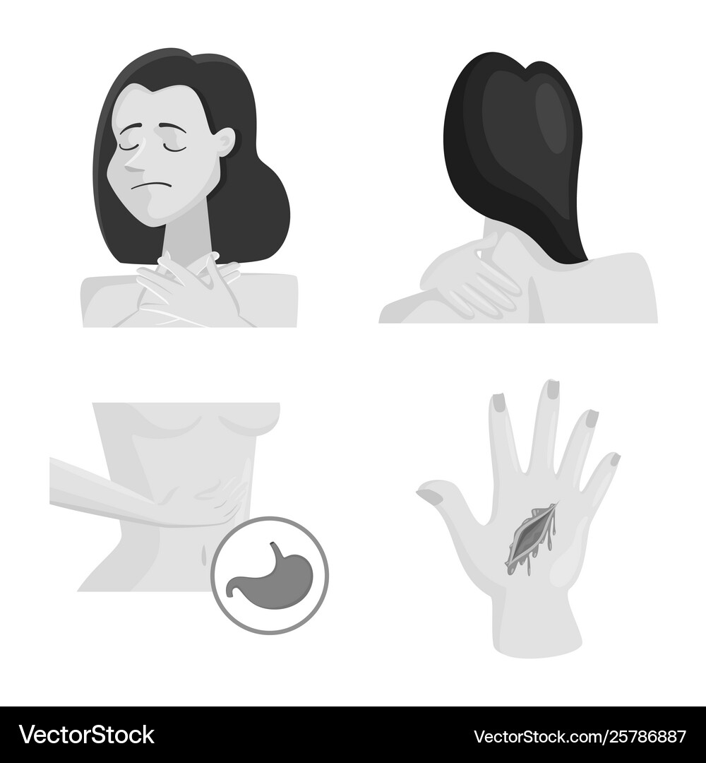 Design suffering and injury symbol Royalty Free Vector Image