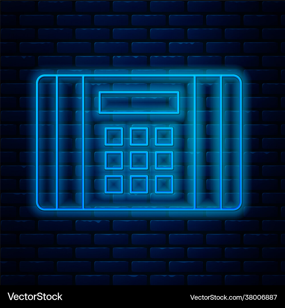 Glowing neon line detonate dynamite bomb stick Vector Image