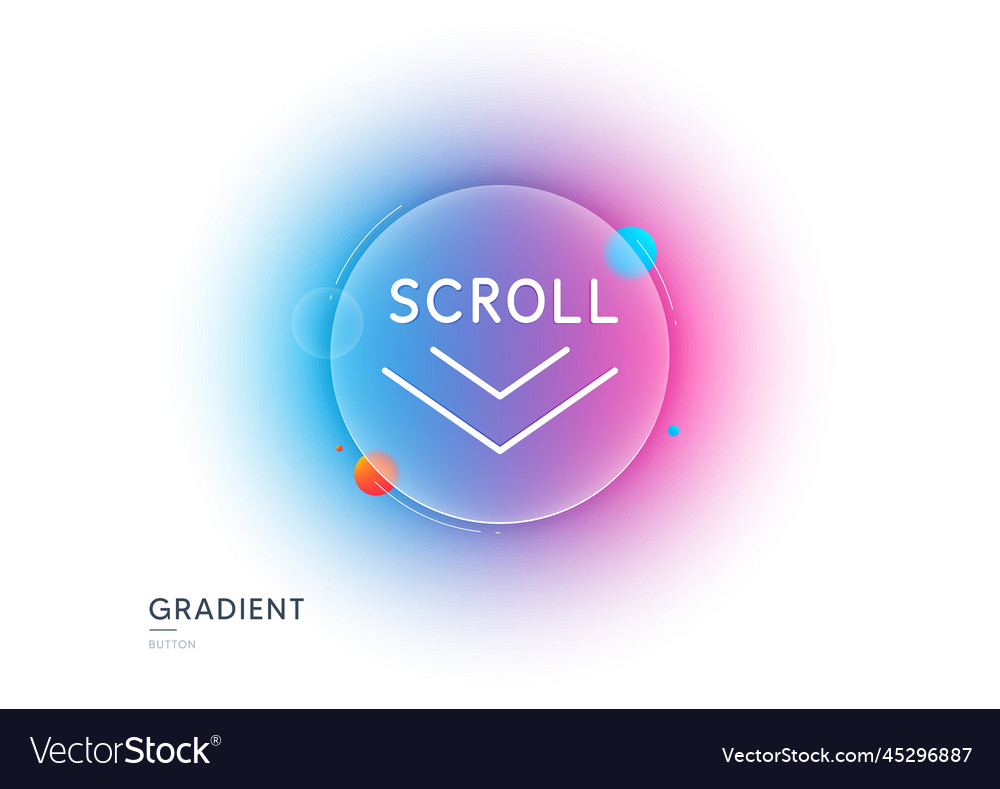 Scroll down arrow line icon scrolling screen sign Vector Image Scroll down arrow line icon scrolling screen sign Vector Image