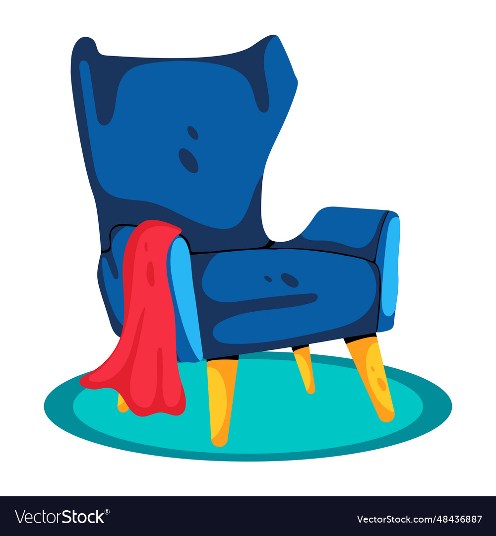 Single sofa Royalty Free Vector Image - VectorStock