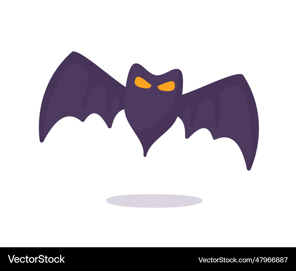 Vampire bat cartoon scary ghost bat blood Vector Image