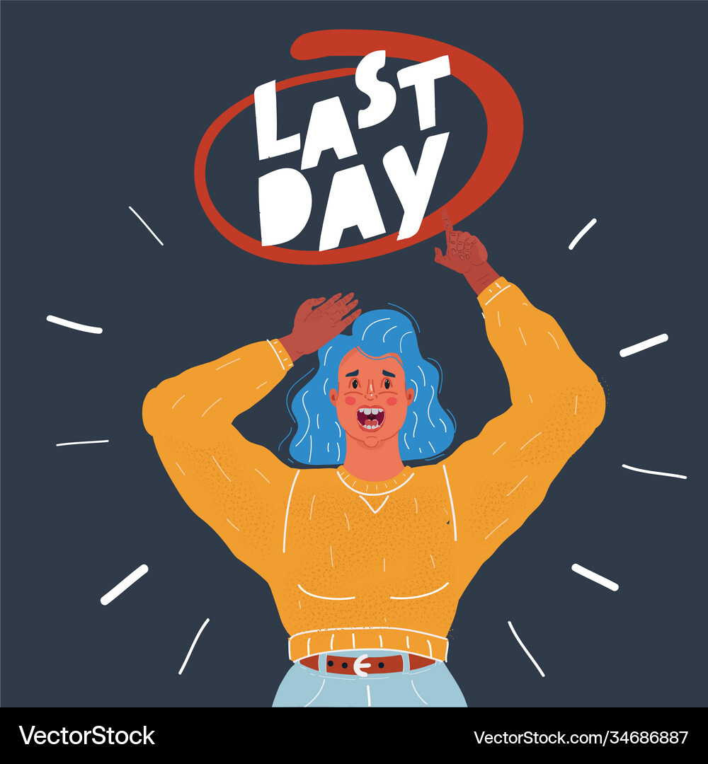 Young woman horrified about Royalty Free Vector Image