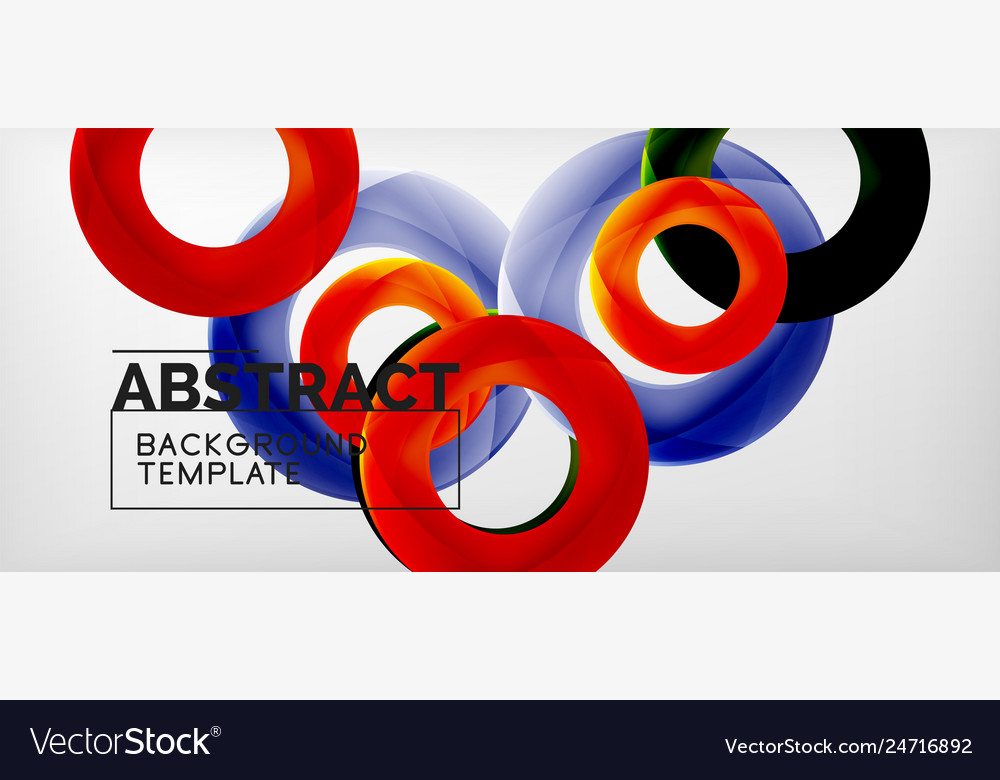 Circles abstract background Royalty Free Vector Image