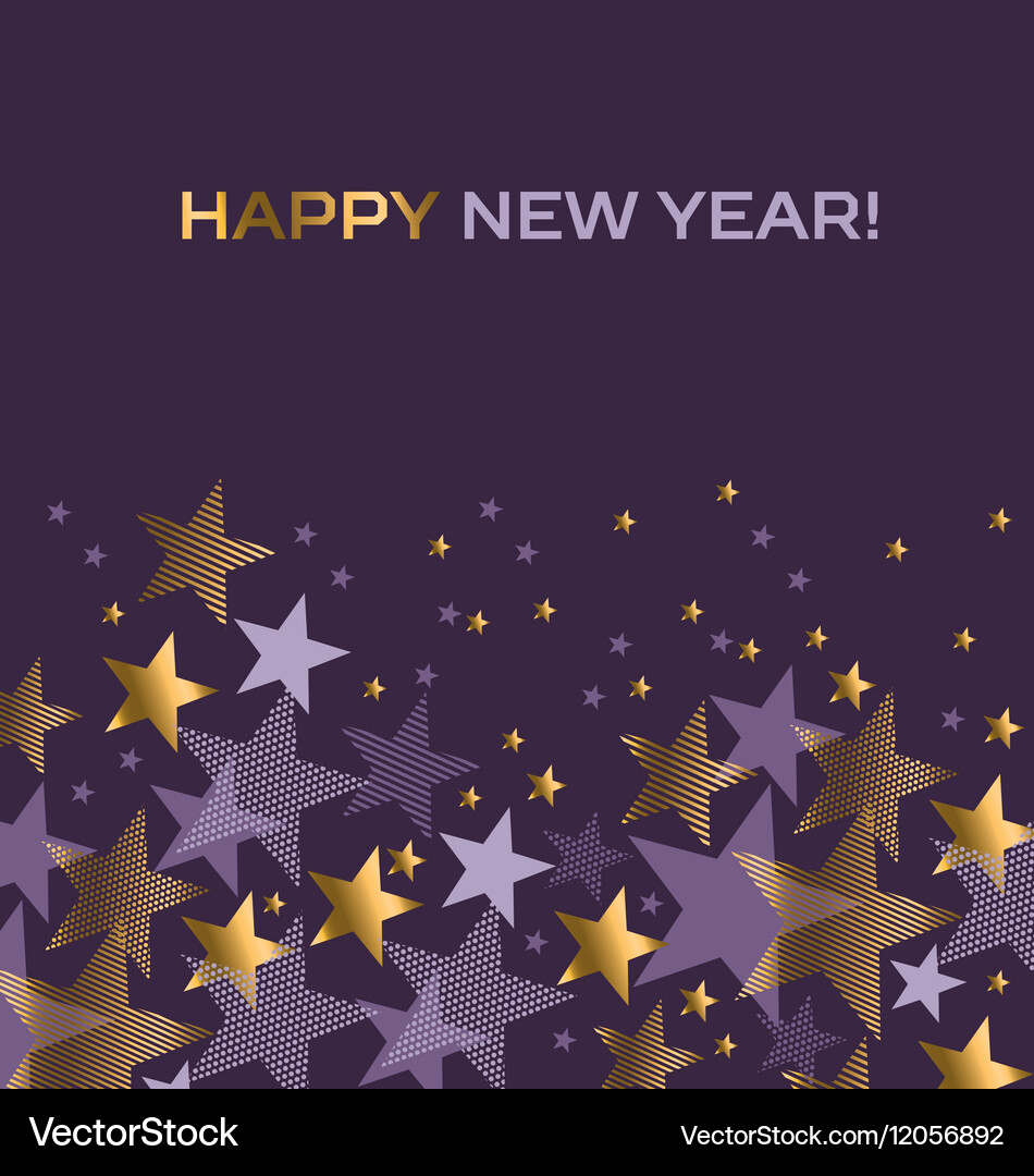 Concept star abstract violet purple color Vector Image