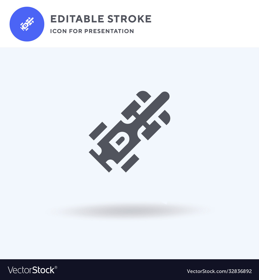 Formula one icon filled flat sign solid Royalty Free Vector