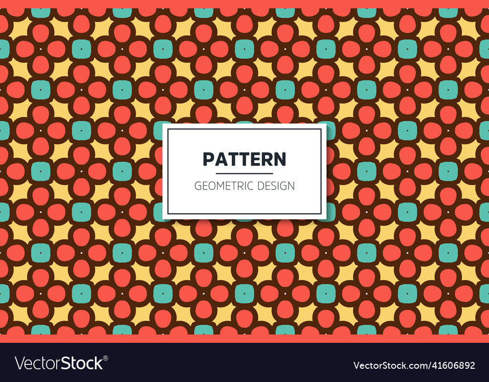 Geometric simple seamless pattern with colorful Vector Image