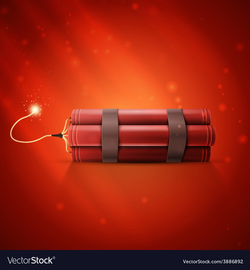 Red dynamite Royalty Free Vector Image - VectorStock