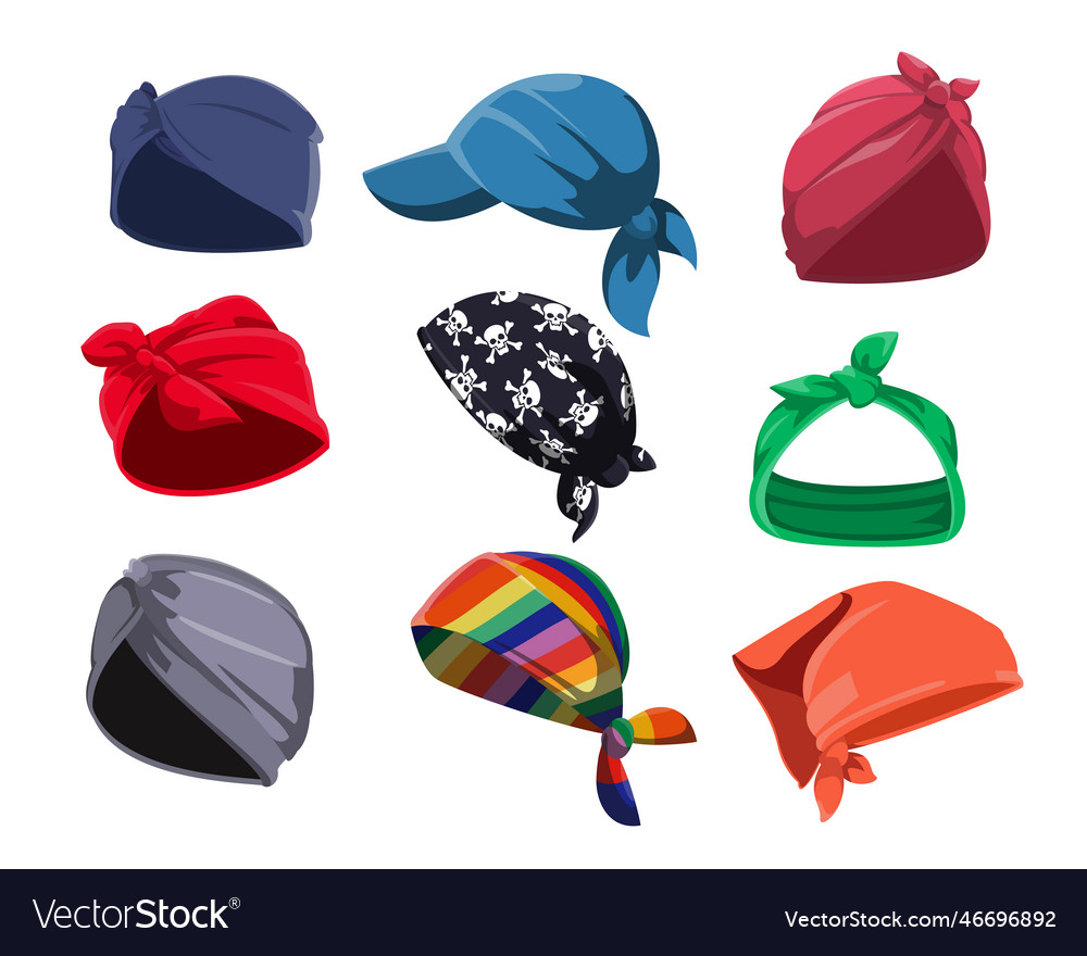 Women Headbands Cartoon Set Royalty Free Vector Image