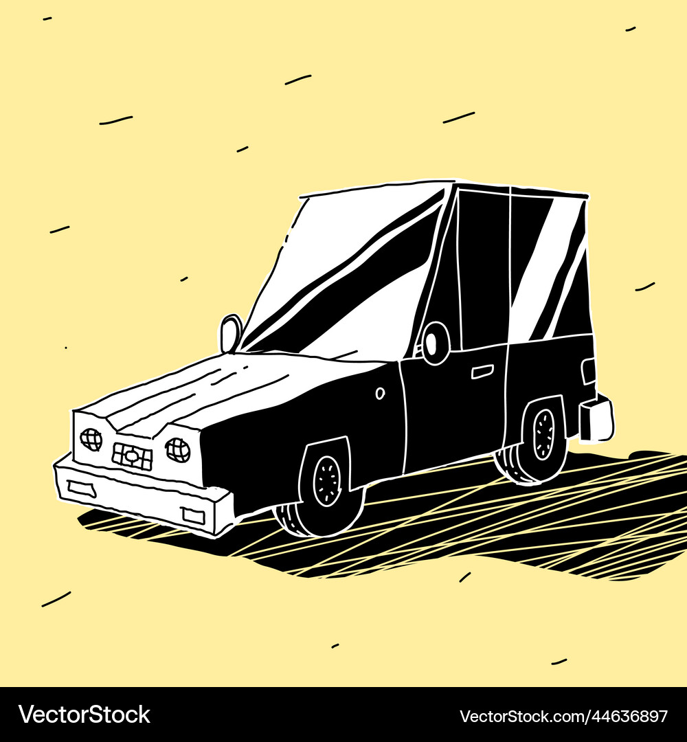 Civilian vehicle suv Royalty Free Vector Image