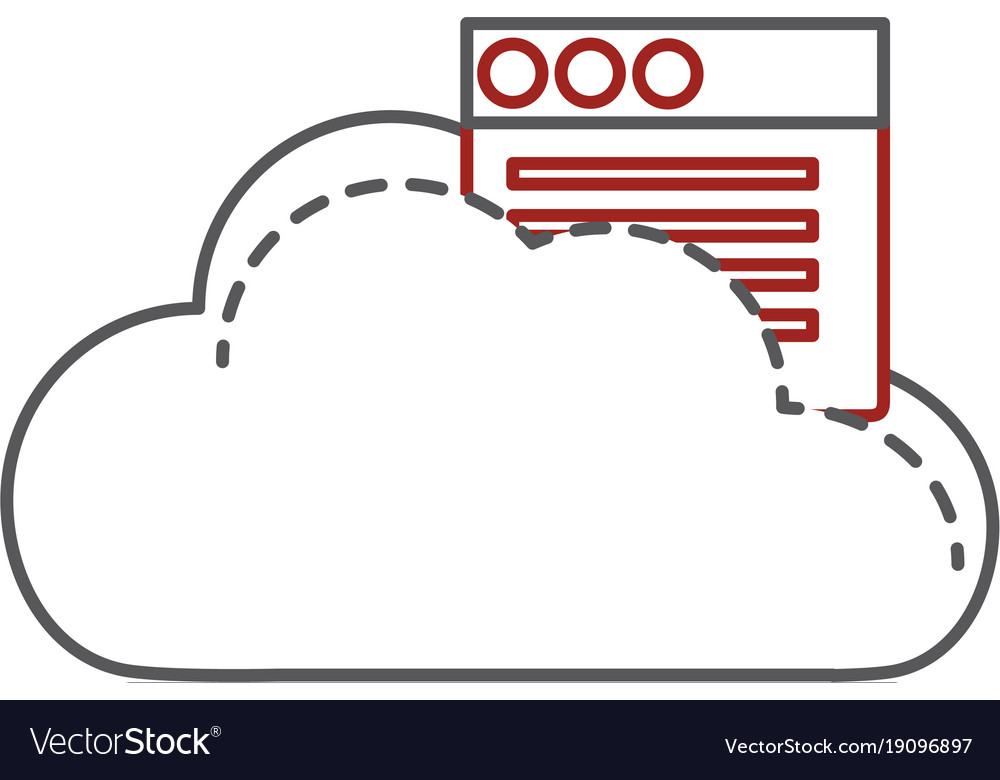 Cloud computing design Royalty Free Vector Image