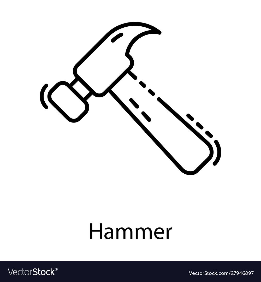 Hammer Royalty Free Vector Image - VectorStock