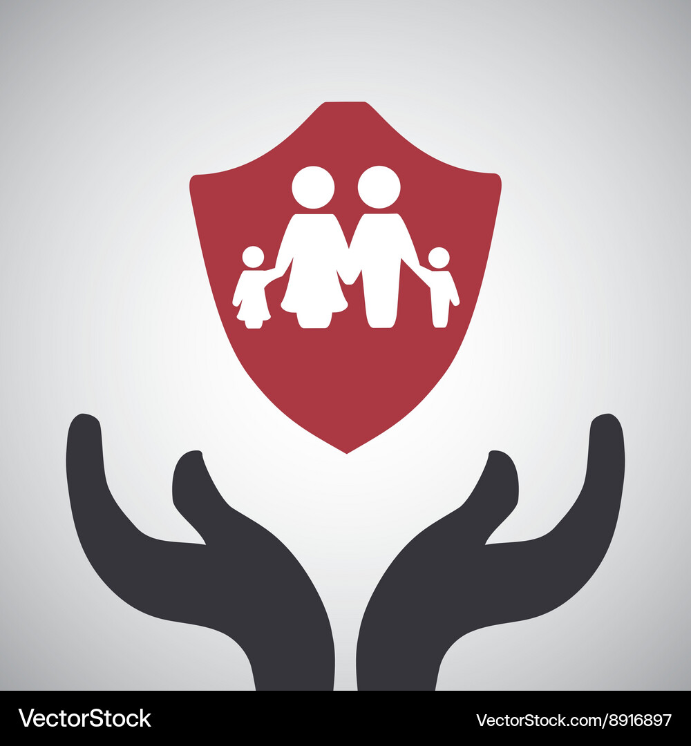 Insurance design protection concept isolated Vector Image