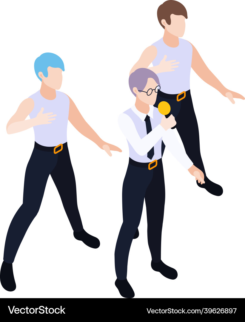 Pop music band icon Royalty Free Vector Image - VectorStock