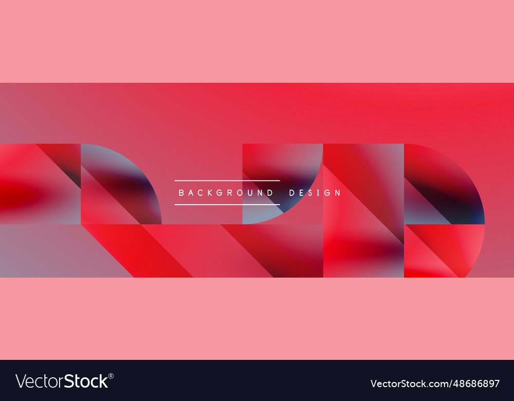 Simple geometric forms - dynamic geometric Vector Image