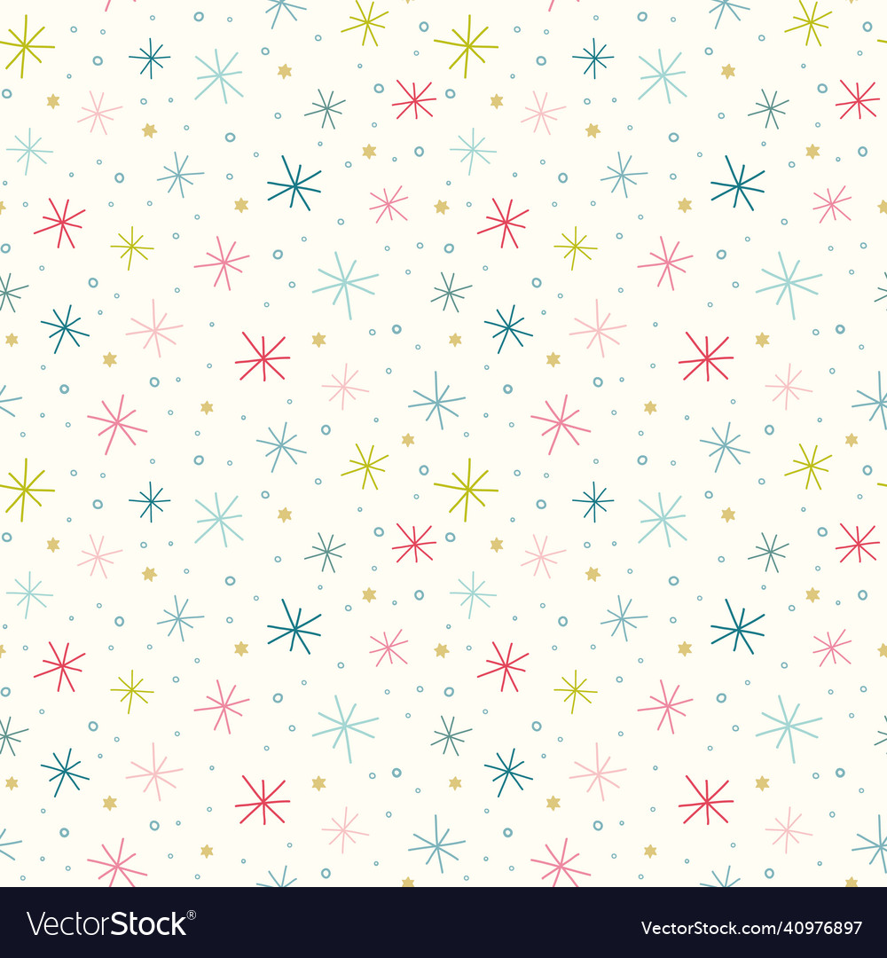 Star pattern background cute festive Royalty Free Vector