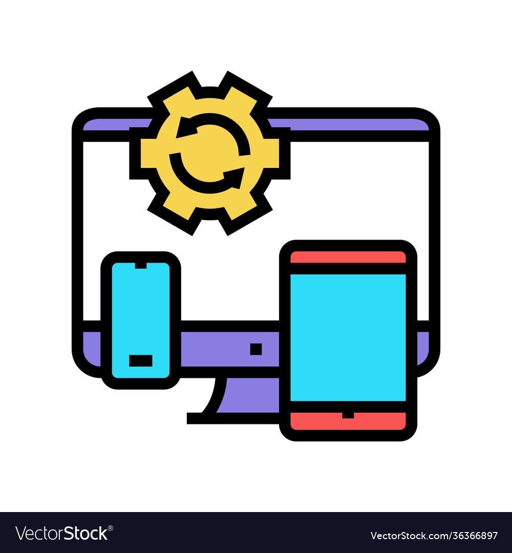 Technics optimize color icon Royalty Free Vector Image Technics optimize color icon Royalty Free Vector Image
