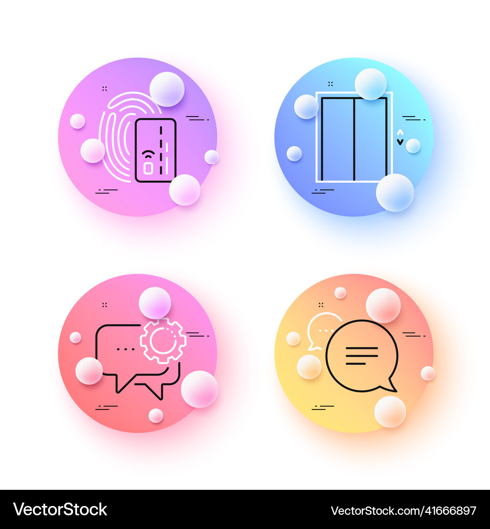 Text message card and employees messenger minimal Vector Image