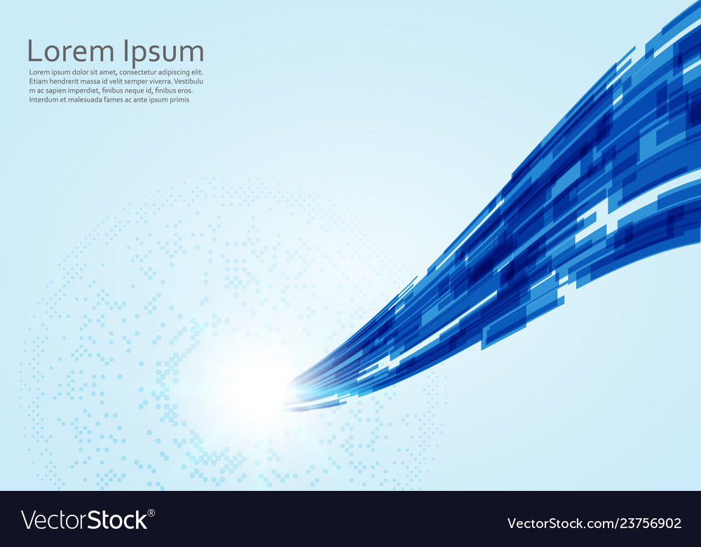 Abstract technology lines background eps 10 Vector Image