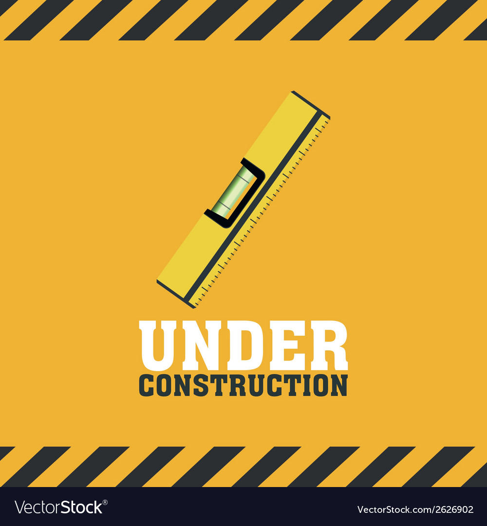 Abstract under construction background Royalty Free Vector