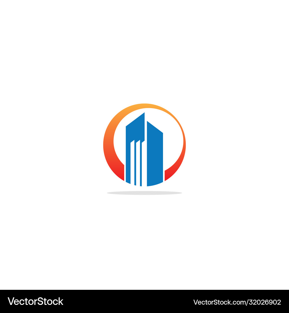 Building urban city logo Royalty Free Vector Image