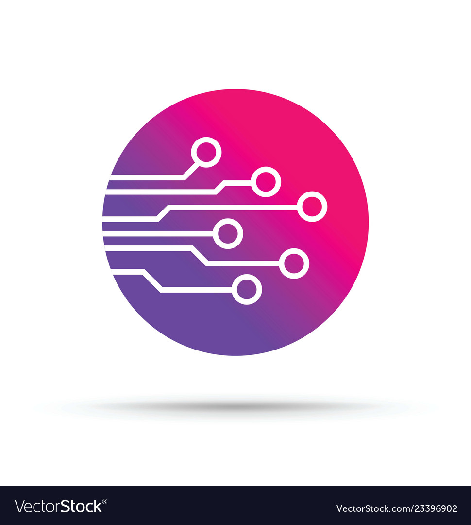 Computer chip icon Royalty Free Vector Image - VectorStock