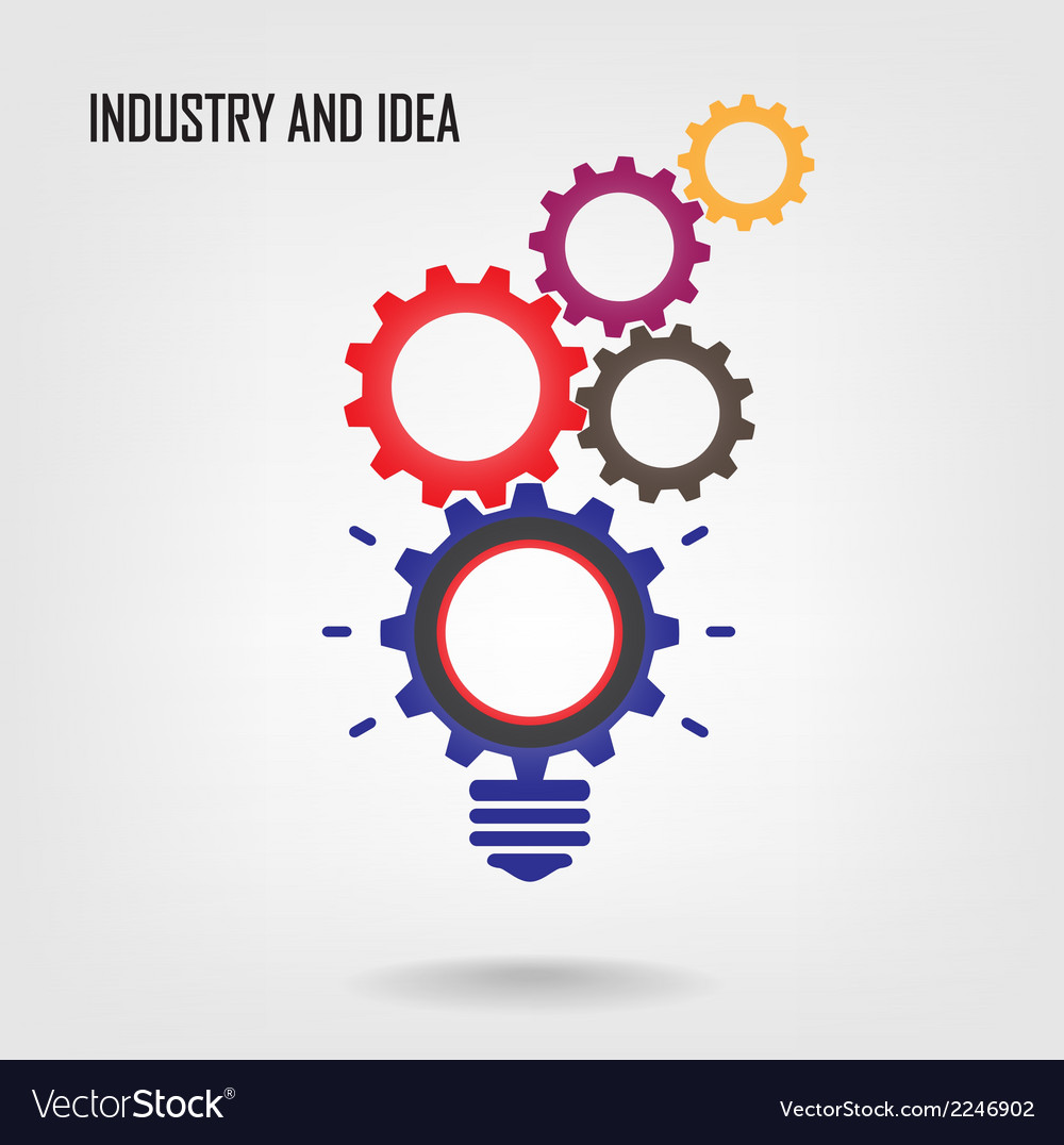 Creative light bulb concept Royalty Free Vector Image