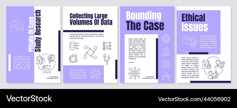 Disadvantages of case study research purple Vector Image