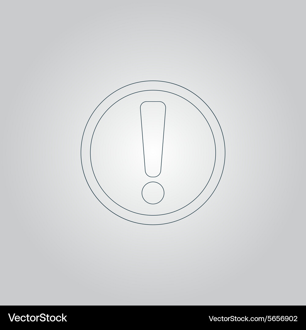 Exclamation mark Royalty Free Vector Image - VectorStock