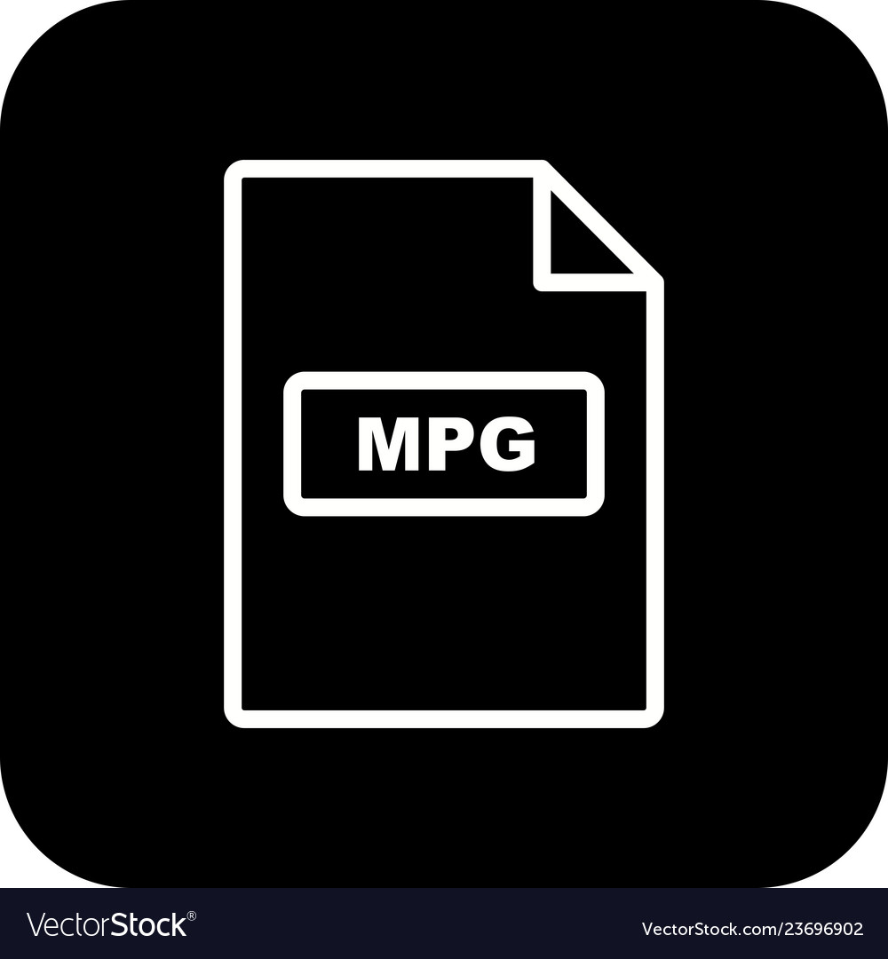 Mpg icon Royalty Free Vector Image - VectorStock