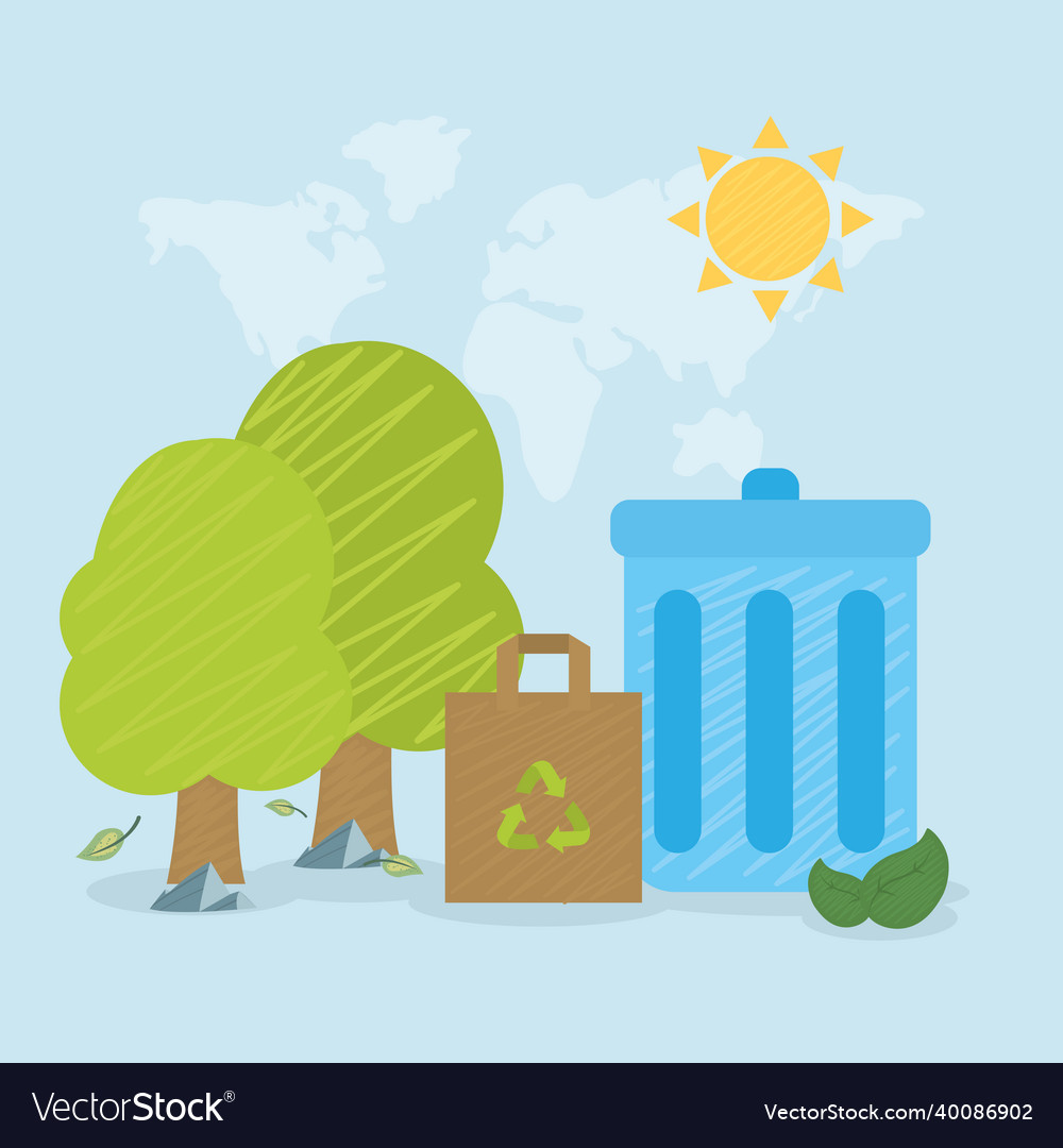 Nice recycle image Royalty Free Vector Image - VectorStock