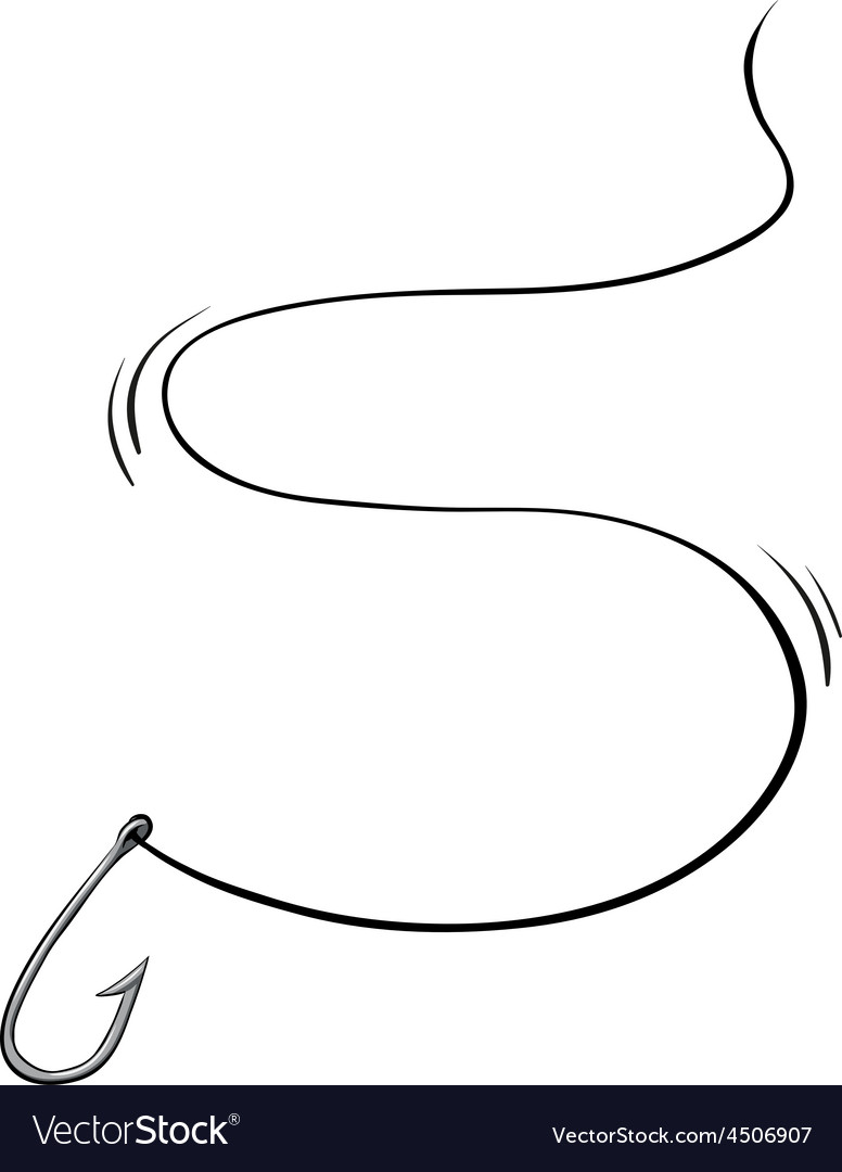 A hook Royalty Free Vector Image - VectorStock