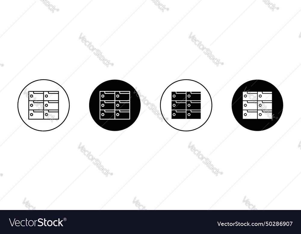 Banking locker icon Royalty Free Vector Image - VectorStock