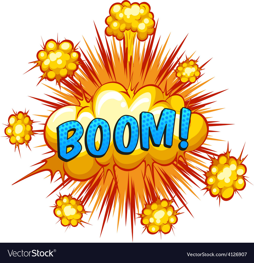 Boom Royalty Free Vector Image - VectorStock