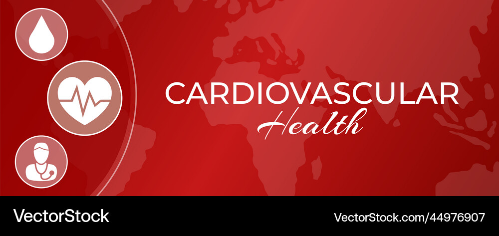 Cardiolovascular health background Royalty Free Vector Image