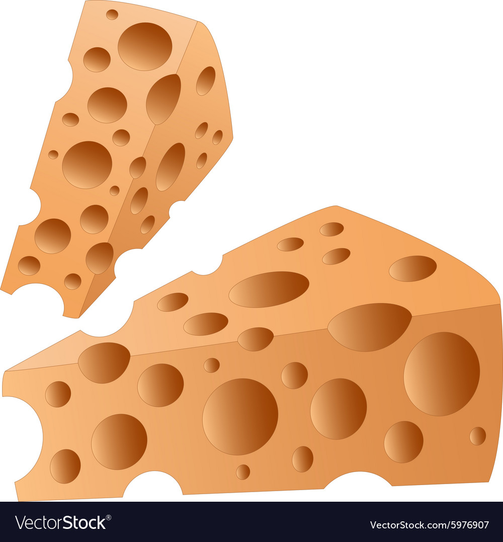 Cheesy slice2 Royalty Free Vector Image - VectorStock